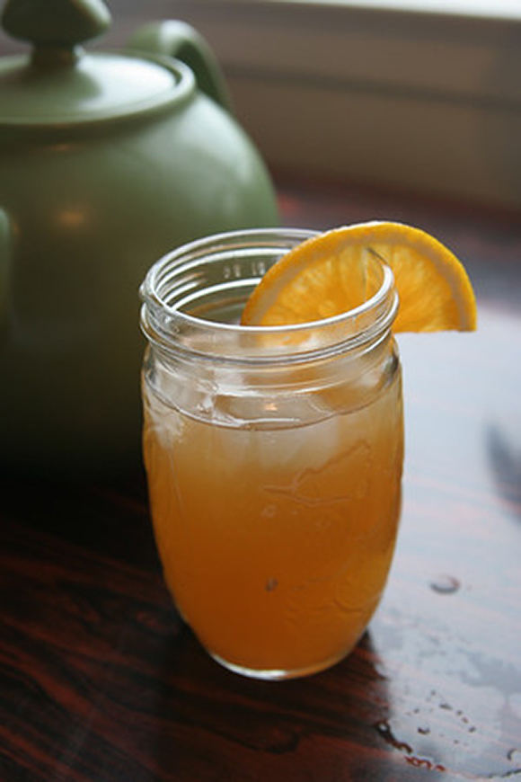 Gingered Green Tea with Orange - we eat. live. do. well