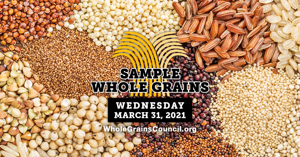 Whole Grain Sampling Day - we eat. live. do. well