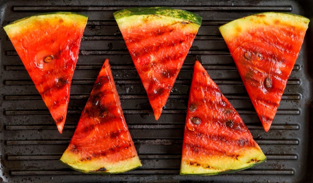 Grilled Watermelon, Bacon and Arugula Sandwich - we eat. live. do. well